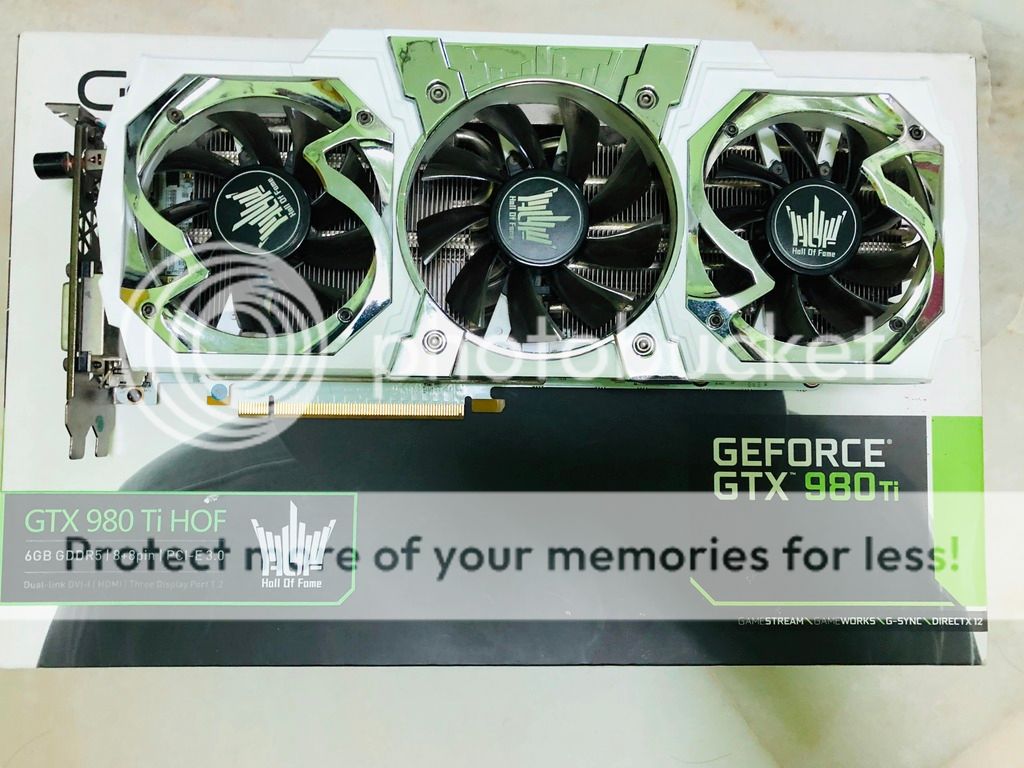 [WTS] used Galax GTX 980ti Hall of Fame