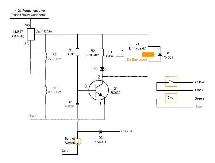 Bonnet Open Detect Circuit | Jaguar Forum